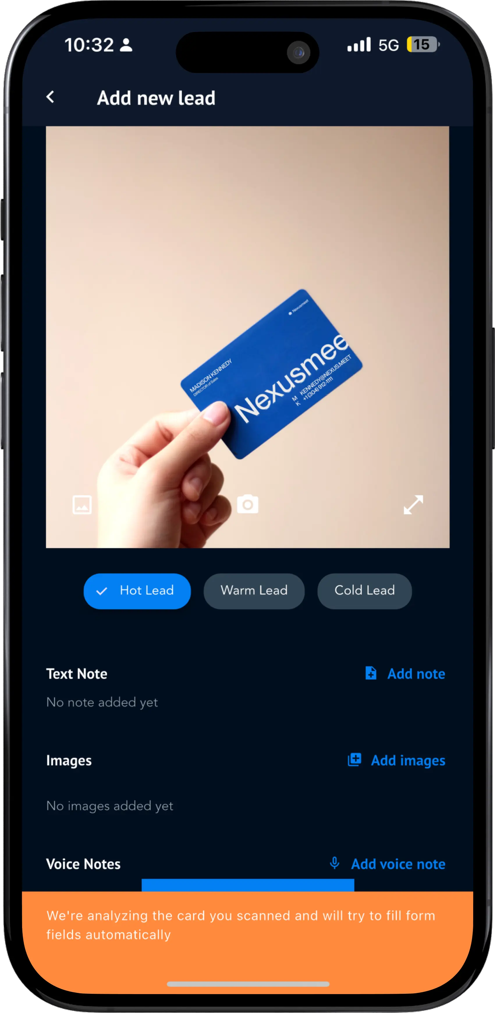 Lead Capturing App | Free Business Card Scanner | Leadnics
